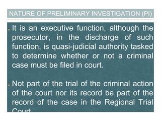 Preliminary Investigation | PPTX