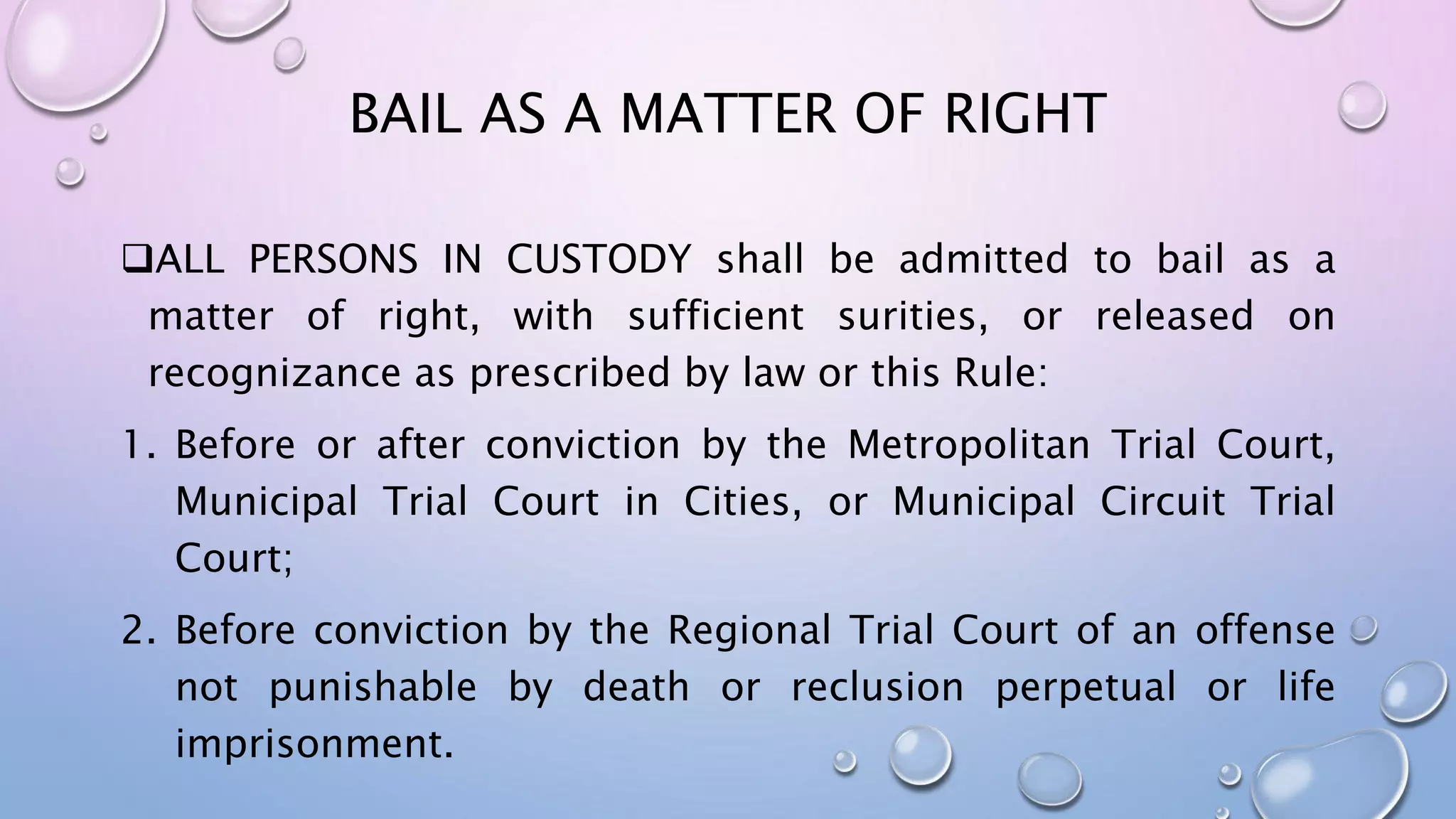 Rule 114 bail | PPTX