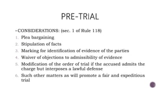 Rule 118 pre trial conference | PPTX