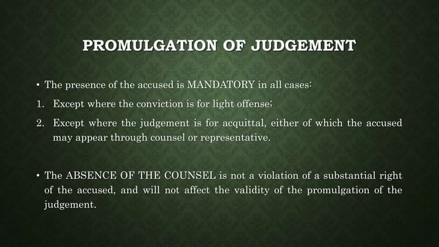 Rule 120 judgement | PPT