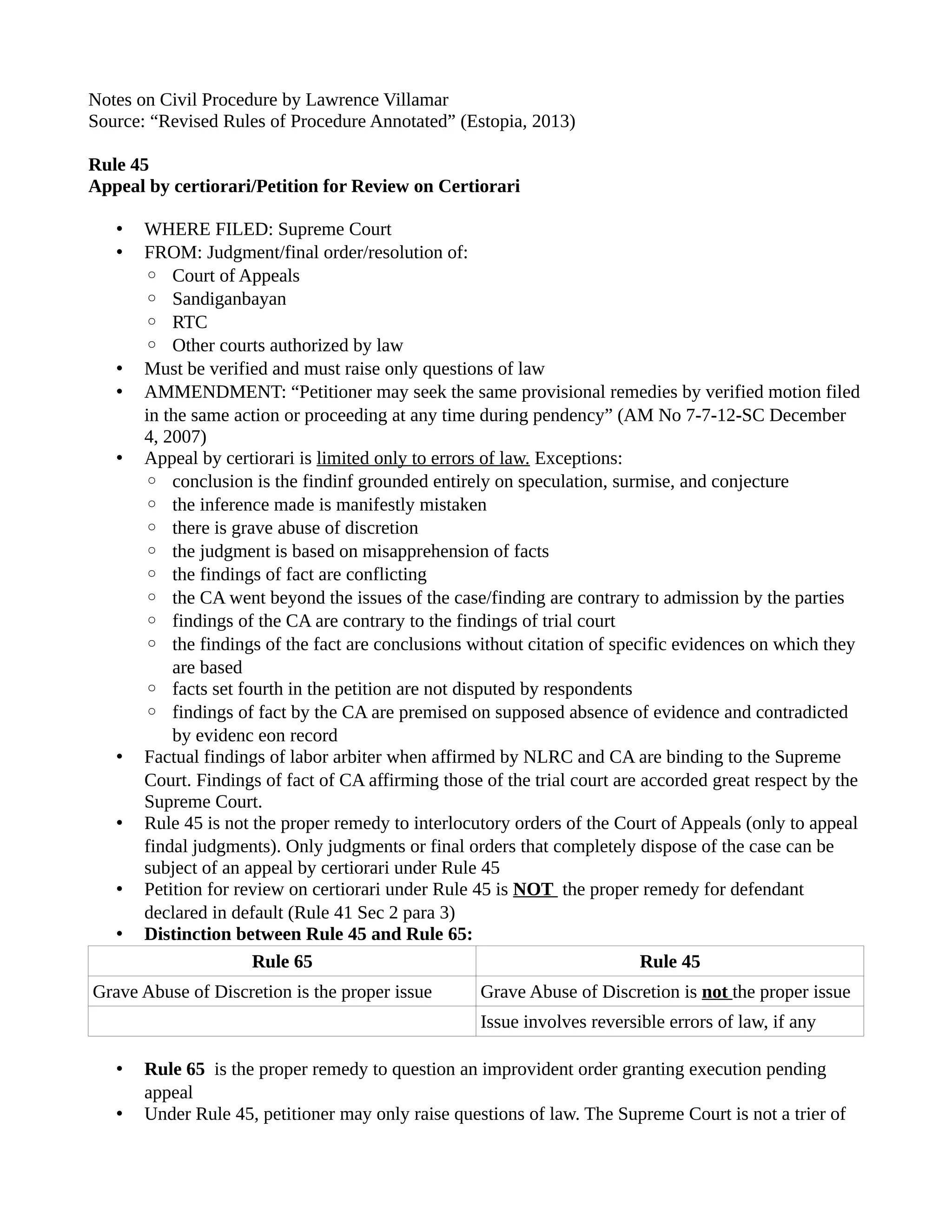 Remedial Law Rule 45 estopia pdf | PDF