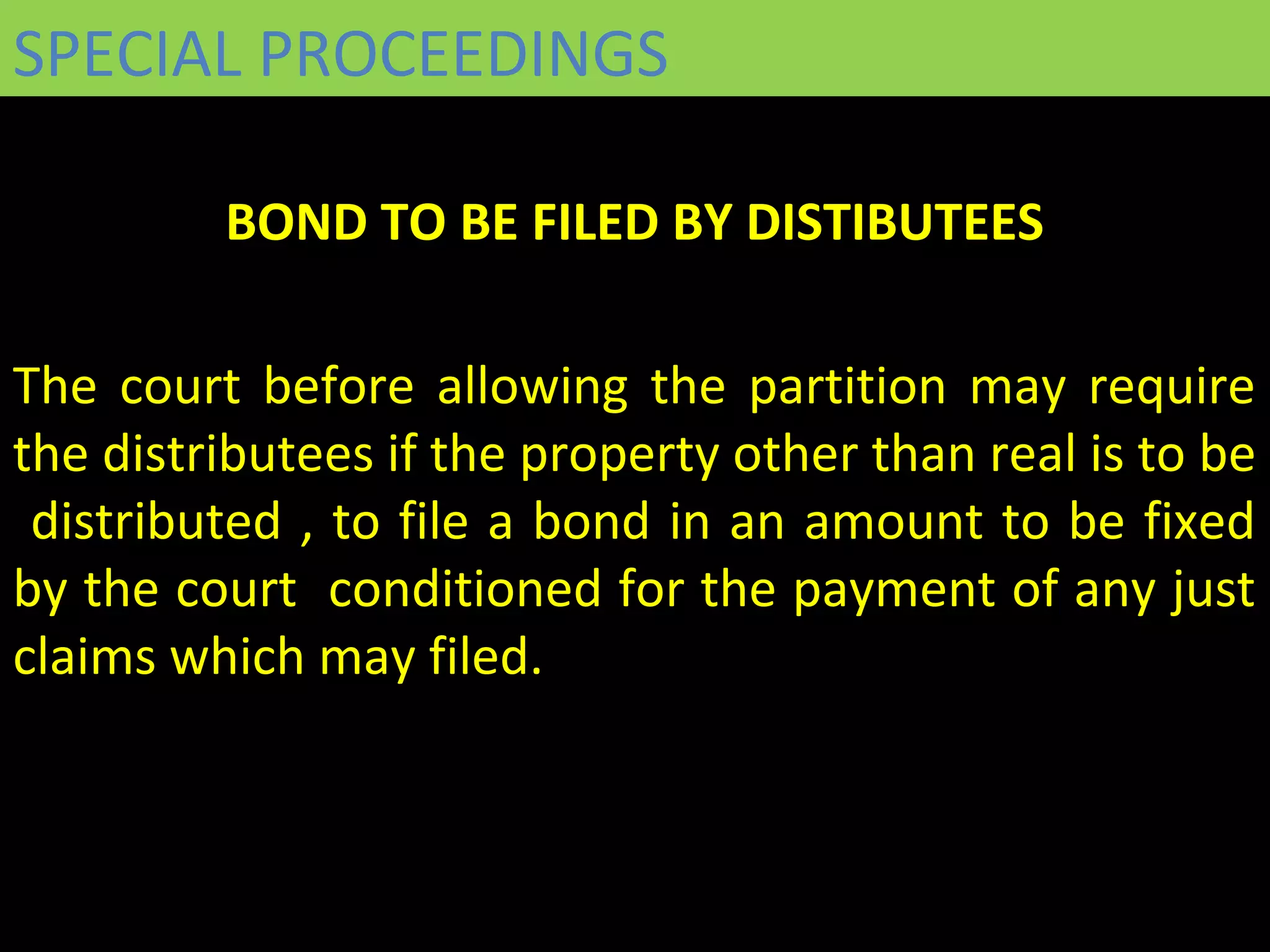 Rule 74 SUMMARY SETTLEMENT OF ESTATES | PPT