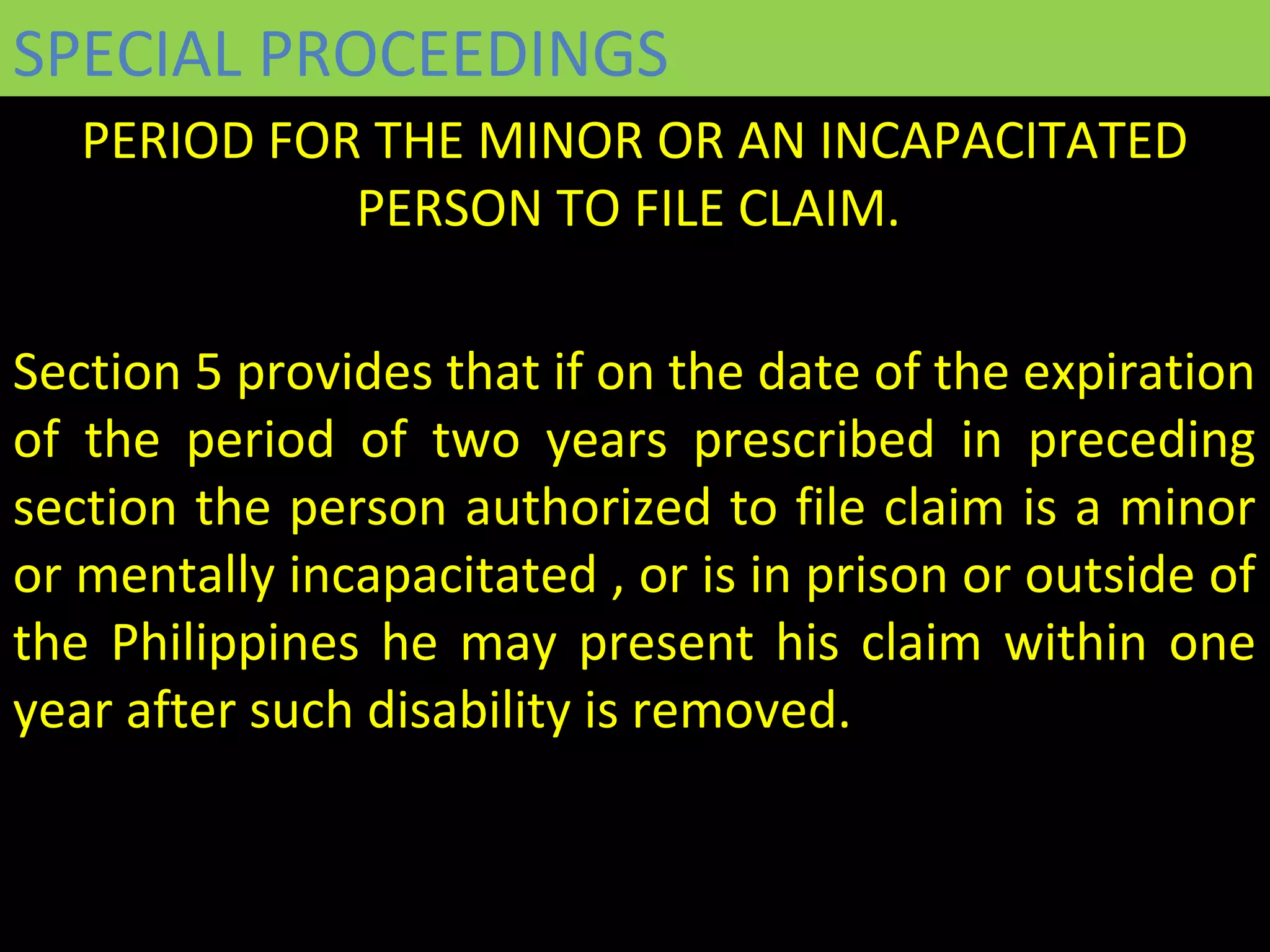 Rule 74 SUMMARY SETTLEMENT OF ESTATES | PPT