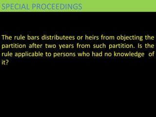 Rule 74 SUMMARY SETTLEMENT OF ESTATES | PPT