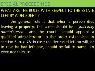 Rule 74 SUMMARY SETTLEMENT OF ESTATES | PPT