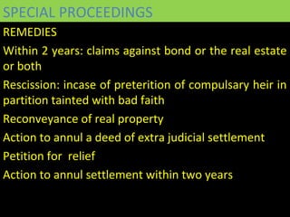 Rule 74 SUMMARY SETTLEMENT OF ESTATES | PPT