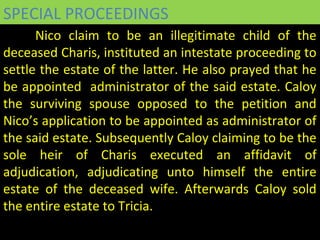 Rule 74 SUMMARY SETTLEMENT OF ESTATES | PPT