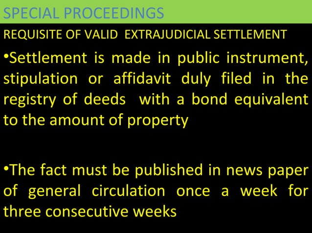 Rule 74 SUMMARY SETTLEMENT OF ESTATES | PPT | Law