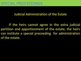 Rule 74 SUMMARY SETTLEMENT OF ESTATES | PPT