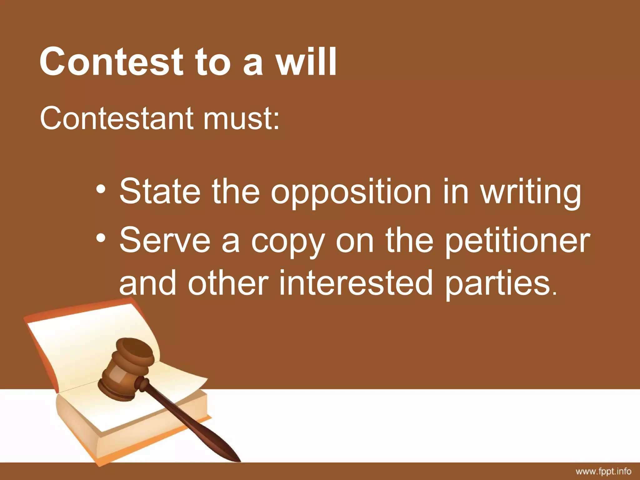 Rule 76: ALLOWANCE AND DISALLOWANCE OF WILL | PPT