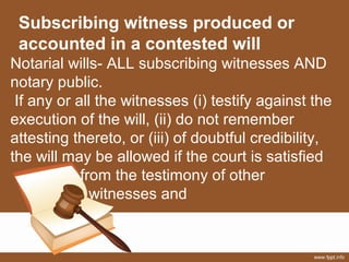 Rule 76: ALLOWANCE AND DISALLOWANCE OF WILL | PPT