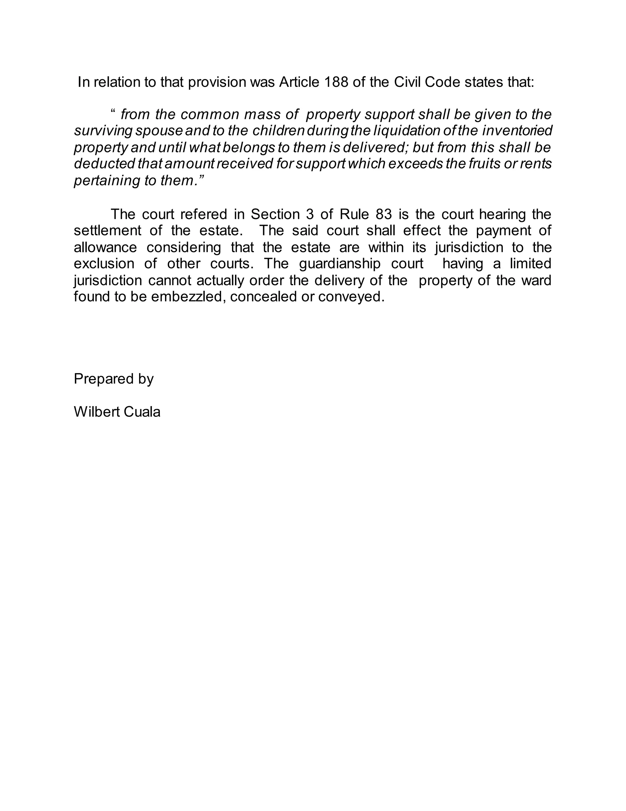 Rule 83 discussion with case digest | DOCX | Adoption and Fostering | Parenting