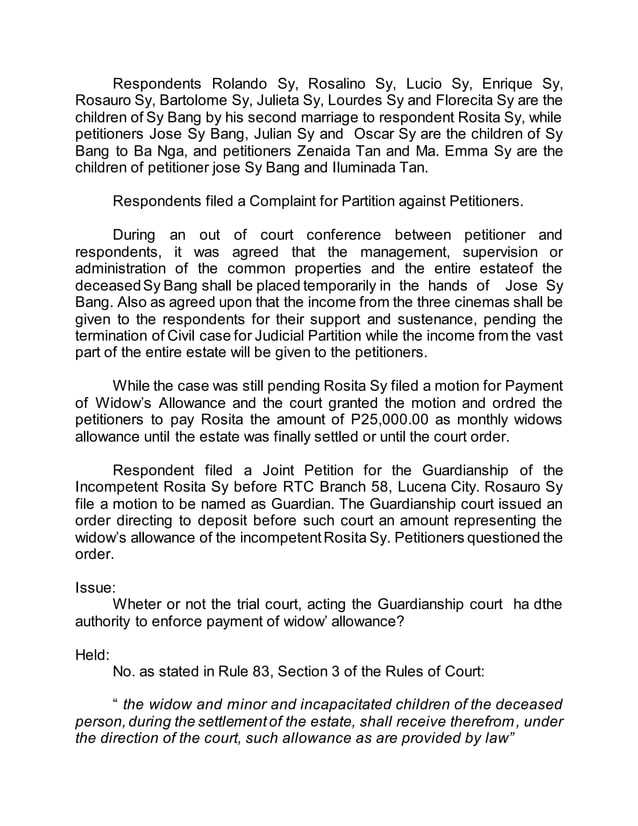 Rule 83 discussion with case digest | DOCX | Adoption and Fostering | Parenting