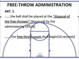 Rule 8 free throw | PPT