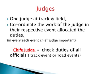 Rule and regulations of athletics track & field | PPTX