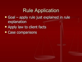 Rule application & drafting the discussion pt 2 | PPT
