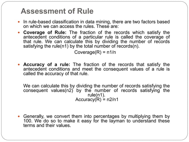 Rule Based Algorithms.pptx | Databases | Computer Software and Applications