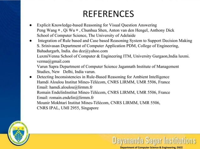 Rulebased system presentation under uncertainty using Bayesian networks | PPT