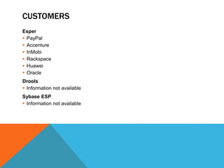 Rule Engine Evaluation for Complex Event Processing | PPTX