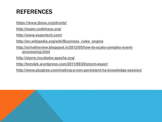 Rule Engine Evaluation for Complex Event Processing | PPTX