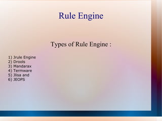 Rule engine | PPT