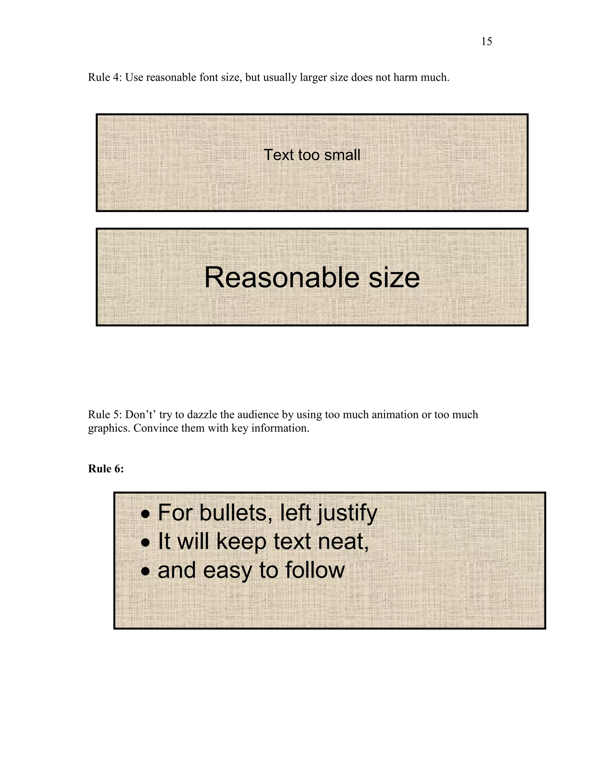 Rule for creating power point slide | PDF