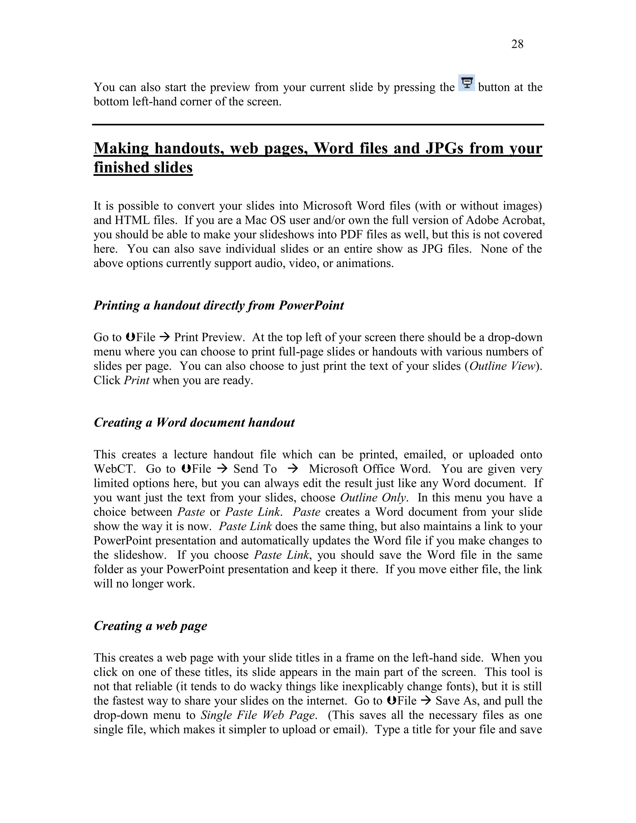 Rule for creating power point slide | PDF