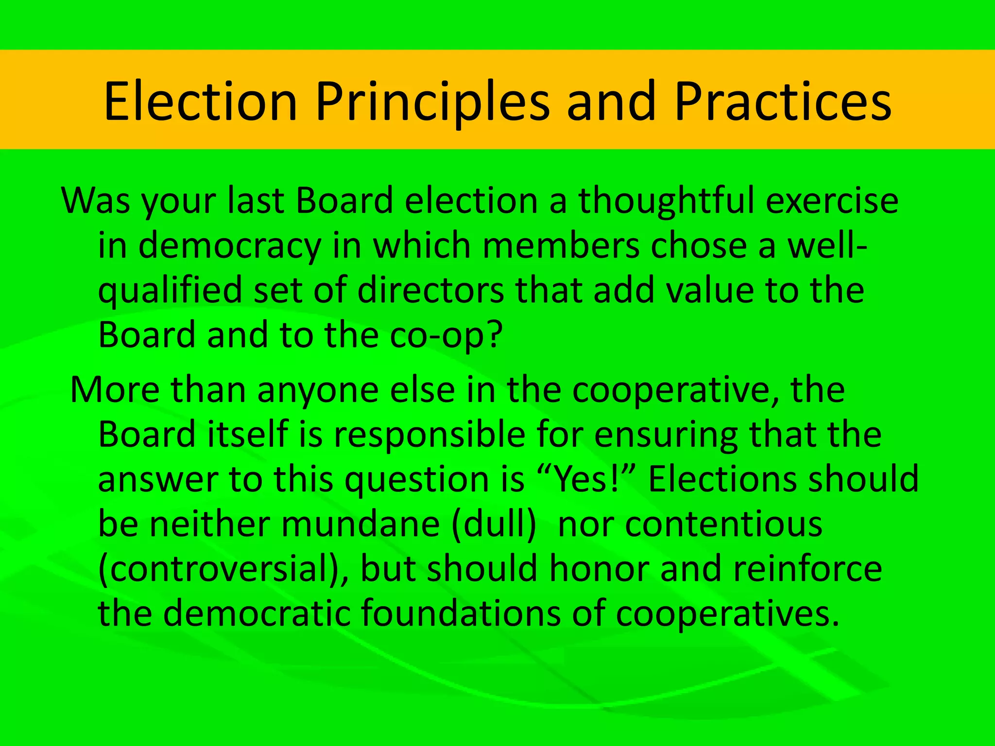 Rule Formulation for the Election Committee | PDF