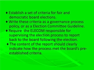 Rule Formulation for the Election Committee | PDF