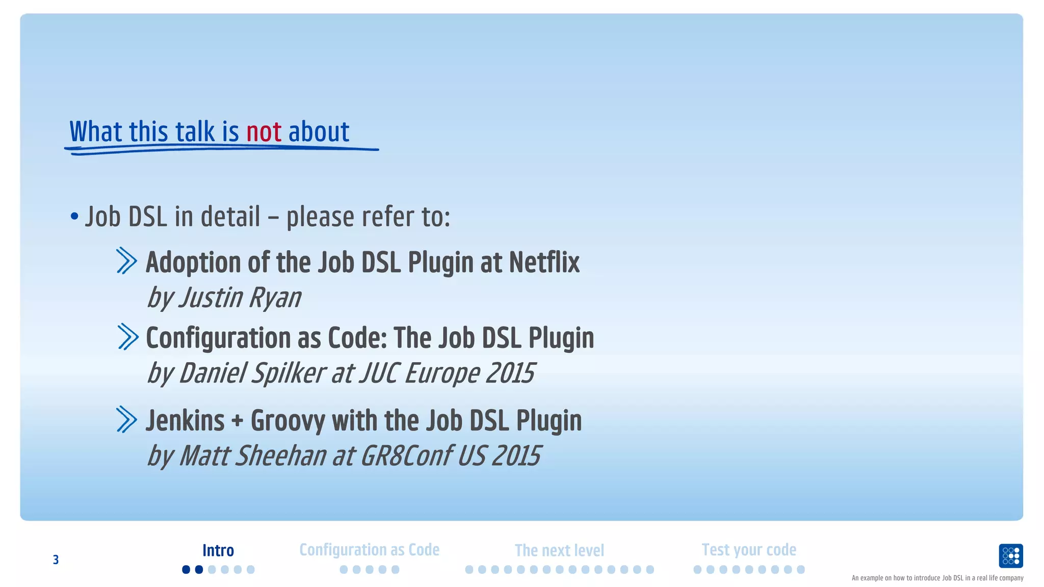 Rule jenkins with configuration as code | PPT