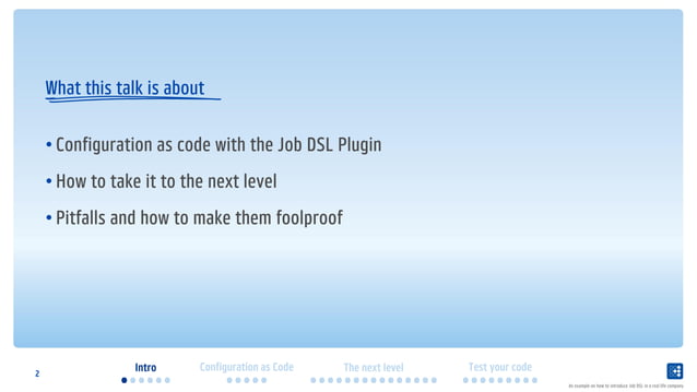 Rule jenkins with configuration as code | PPT