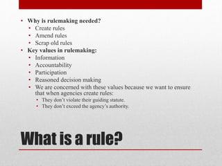 Rulemaking | PPTX
