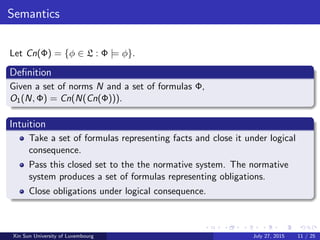 RuleML2015: Input-Output STIT Logic for Normative Systems | PPT