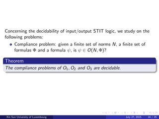 RuleML2015: Input-Output STIT Logic for Normative Systems | PPT