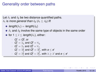 RuleML2015: Learning Characteristic Rules in Geographic Information ...