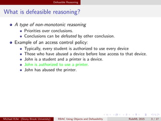 RuleML2015: Representing Flexible Role-Based Access Control Policies ...