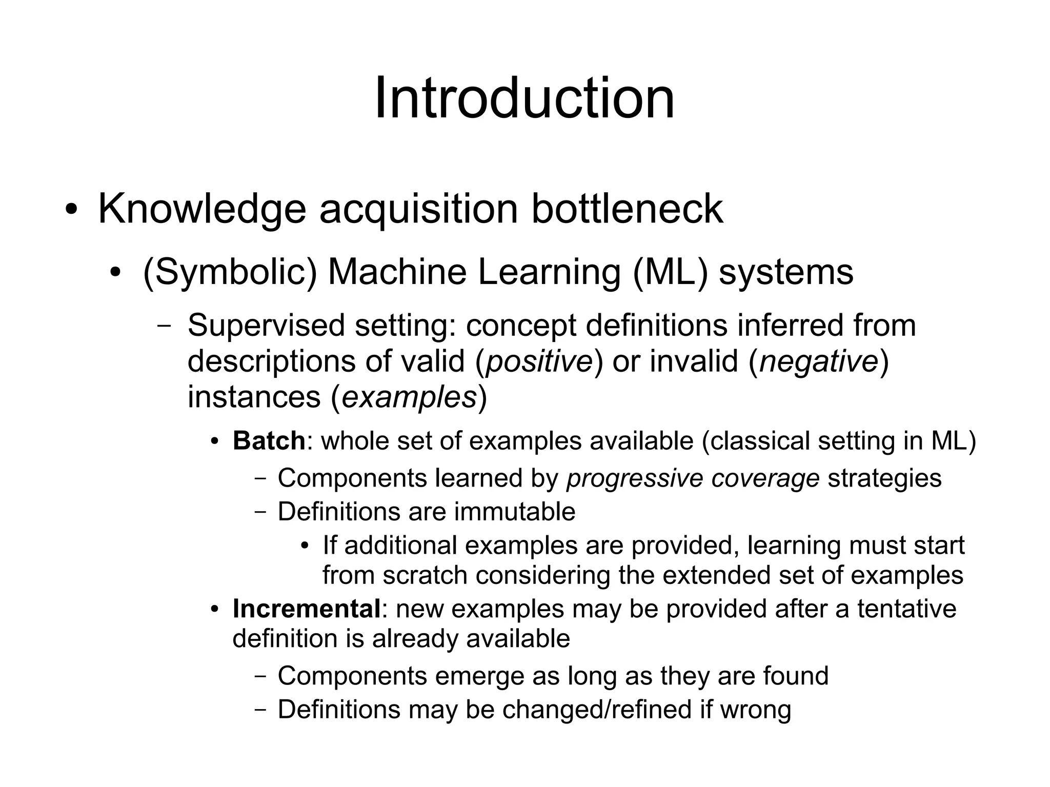 RuleML2015: Rule Generalization Strategies in Incremental Learning of Disjunctive Concepts | PPT