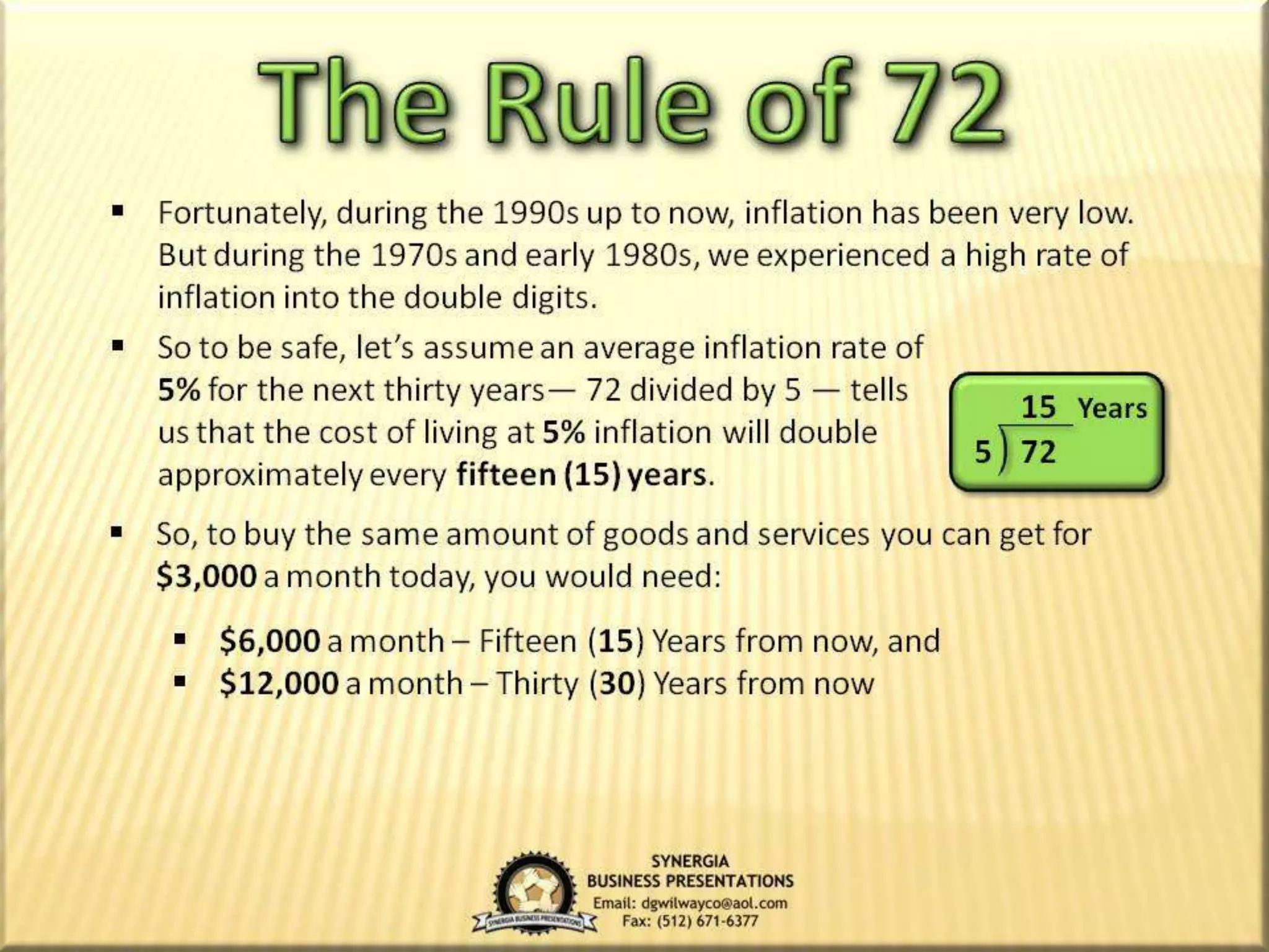 The Rule of 72 | PPT