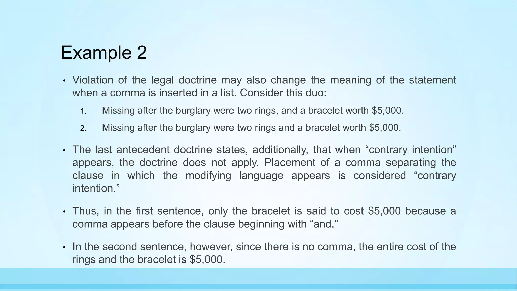 Rule of last antecedent | PPTX