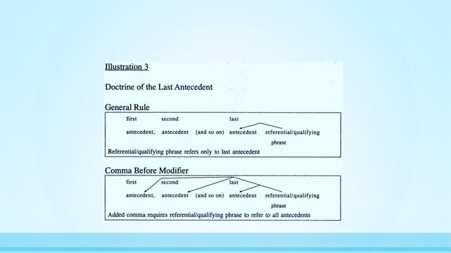 Rule of last antecedent | PPTX