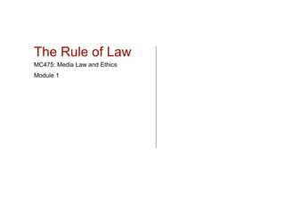 Rule of law | PPTX
