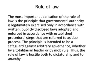 Rule of law | PPT