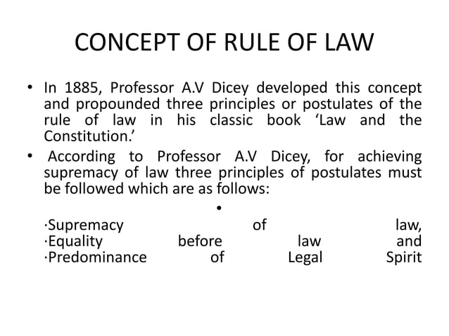 RULE OF LAW.pptx | Law