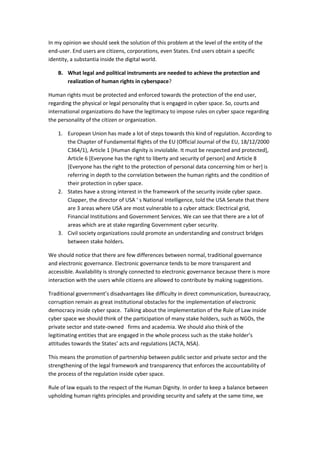 Rule of law in cyberspace as a means and way to cybersecurity | DOCX