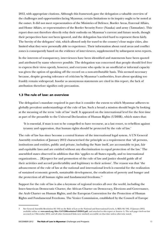 RULE OF LAW IN MYANMAR AND ROLE OF THE MILITARY | PDF