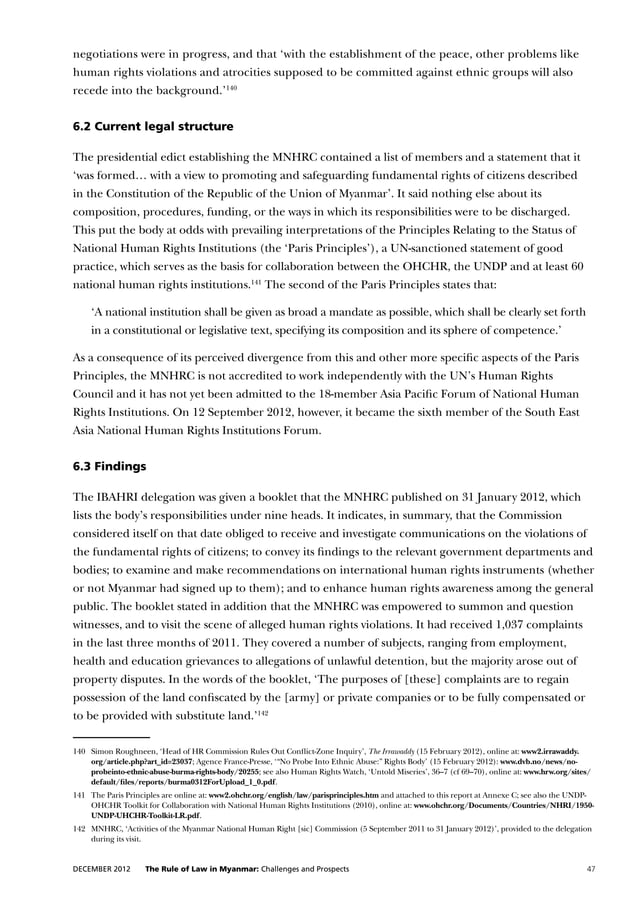 RULE OF LAW IN MYANMAR AND ROLE OF THE MILITARY | PDF