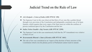 RULE OF LAW WITH SPECIAL REFERENCE TO INDIAN.pptx