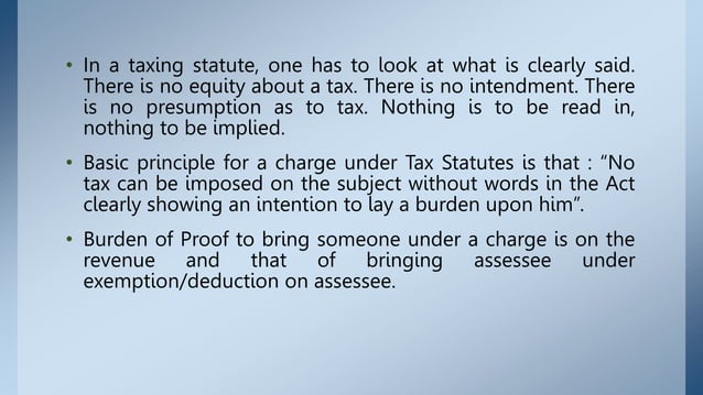 Rule of Strict Interpretation (Penal and Tax Statutes).pptx | Law