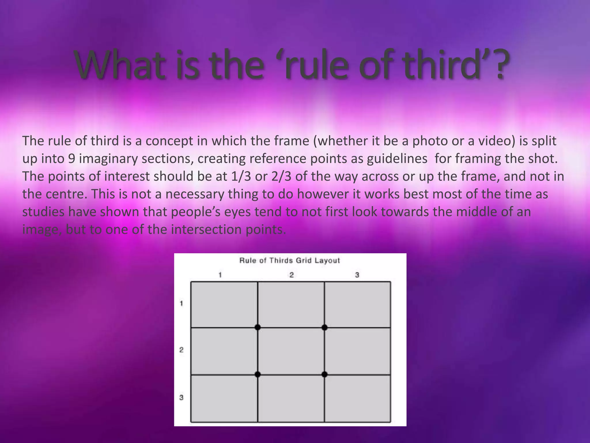 Rule of third | PPT