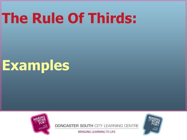 Rule Of Thirds | PPT